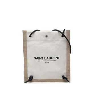 Saint Laurent Pre-owned Canvas Crossbody Bag - - Pre-owned - Damen - Beige - ONE SIZE