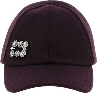 Roger Vivier Femme, Accessoires, Violet, Taille: S Casquette de baseball Efflorescence