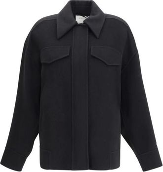 Max Mara Femme, Vestes, Noir, Taille: 40 FR &Eacute;l&eacute;gante Veste Caban en Laine