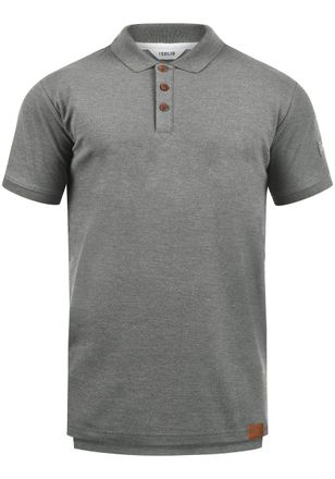 Solid SDTripPolo Herren Poloshirt Polohemd Shirt mit Polokragen Baumwollmischung Regular fit, Größe:M, Farbe:Grey Melange (8236)