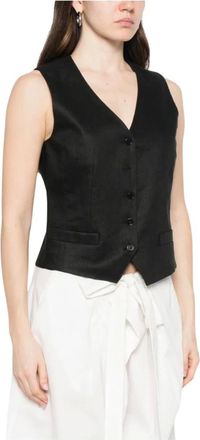 Max Mara Femme, Vestes, Noir, Taille: 40 FR Pace Waistcoat