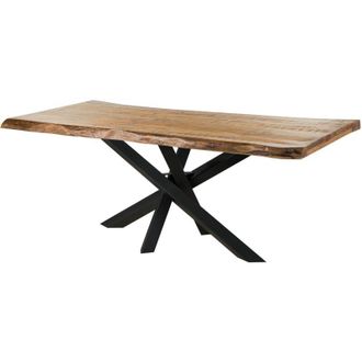 Massivmoebel24 Baumtisch Mango 200x100x79 natur lackiert / Mikado-Beine anthrazit matt freeform 5
