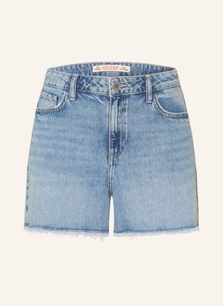 Guess Jeansshorts Mit Schmucksteinen blau