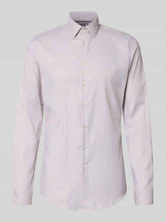 Jake*s Slim Fit Business-Hemd mit Kentkragen und extra langem &Auml;rmel