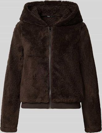 Only Regular Fit Teddyjacke mit Kapuze Modell NEWANNA