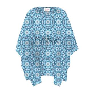 MC2 Saint Barth Iria Georgette Sicily Tile Cape - - Jackets - Damen - Mehrfarbig - ONE SIZE