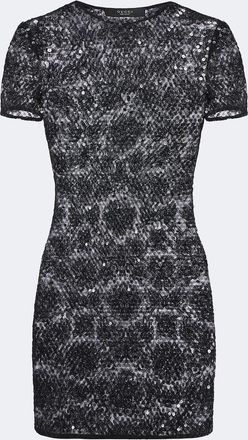 Gucci Robe en dentelle &agrave; sequins