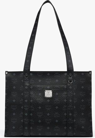 MCM Aren School Bag Tragetasche in Visetos BLACK VISETOS