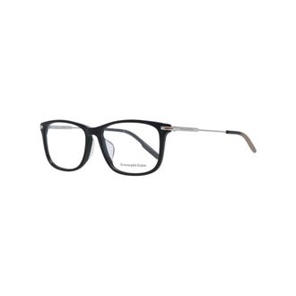 Ermenegildo Zegna Schwarze Rechteckige Brille Stilvoll und Elegant - - Accessories - Herren - Schwarzk - ONE SIZE
