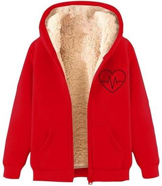 Generic Femme Sweatshirts Pulls dautomne Cordon de Serrage Grande Taille Streetwear Blouse Chic et l&eacute;gant Hoodies Pull Capuche Cardigan Chaud Ext&eacute;rieure Entra