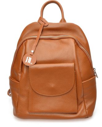 Anna Luchini Braun Rindsledertasche