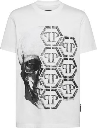 Philipp Plein Herren, Oberteile, Wei&szlig;, XLGr&ouml;&szlig;e