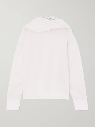 Carven Blouse En Voile À Écharpe - Blanc cassé
