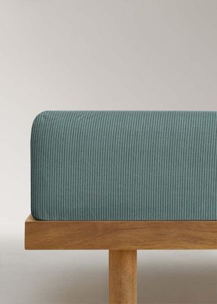 Mango Drap-housse samuelle vert - Home - Lit 90 cm - MANGO HOME