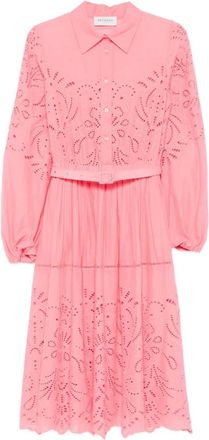 Ermanno Scervino Femme, Robes, Rose, Taille: 42 FR Cotton Belted Dress