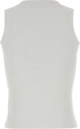 Off-white White-Black Exterior: Cotton Elastane Maglie Sweater
