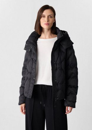 Comma Winterjacke Outdoor-Jacke Gesteppte Pufferjacke mit Stehkragen und Kapuze