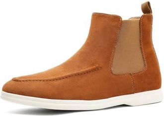 Generic Bottes Chelsea décontractées pour Hommes à Enfiler en Daim synthétique, Bottines pour Hommes, légères, Confortables, Chaussures de Conduite à la Mode,
