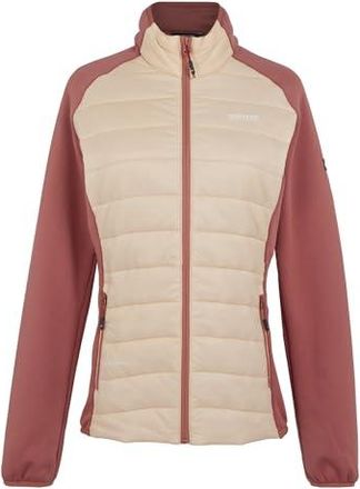 Regatta Womens Clumber V Hybrid Full Zip Hooded Coat Veste, Pêche/Rouge, 44 Femme