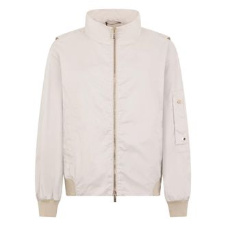 Moorer Wattierte Jacke mit Rei&szlig;verschluss - - Jackets - Damen - Beige - L