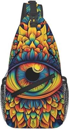 Generic Sac &agrave; bandouli&egrave;re mystique avec oeil spirituel - Sac &agrave; dos de voyage pour homme - Sac &agrave; dos de randonn&eacute;e