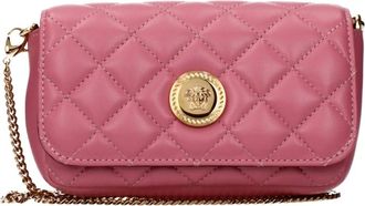 Versace Umh&auml;ngetasche aus Leder - - Bags - Damen - Rosa - ONE SIZE