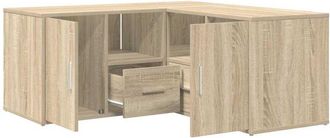 vidaXL Vidaxl - Armoire dangle ch&ecirc;ne sonoma 160x40x45 cm - Bois ding&eacute;nierie - 2 modes dassemblage - Capacit&eacute; de charge 90 kg