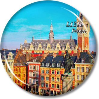 Generic Frankreich Lille Magnet Kühlschrank Kühlschrank Magnet Aufkleber Reise Souvenir Metall Flaschenöffner Dekorativer Magnet