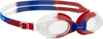 Cressi Unisex-Youth Seahorse Premium-Schwimmbrille für Kinder mit separatem Okular, Blau/Weiß/Rot, 2/7 Jahre