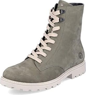 Remonte Femme Bottines D8479, Dame Bottines &agrave; Lacets,Semelle int&eacute;rieure Amovible,Chukka Boot,Bottes Courtes,Bottes &agrave; Lacets,gr&uuml;n,38 EU / 5 UK