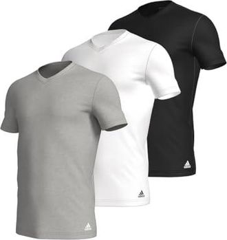 adidas V Neck Shirt (3PK) Couche de Base supérieure, Coloris Assortis, M Hommes