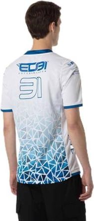 Kappa Maillot Kombat Barcelone Ocon BWT Alpine F1 Team 2024 pour Homme - Blanc - Taille S