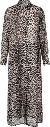 Jucca Femme, Robes, Noir, Taille: 40 FR Camicia lunga in mussola