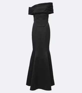 Solace London Robe longue bustier Alta