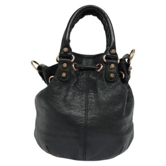 Balenciaga Pre-owned Cuir sacs-main - Femme - Pre-owned - Noir - Taille: ONE Size