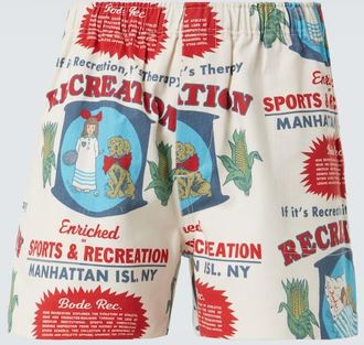 Bode Short en coton imprimé