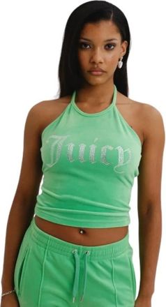 Juicy Couture Femme, Tops, Vert, Taille: 40 FR Etta Halter Top