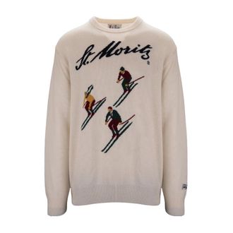 MC2 Saint Barth Homme, Pulls, Beige, Taille: 2XL Pull Col Rond