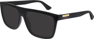 Gucci Mens GG0748S Sunglasses, Black-Black-Grey, 59