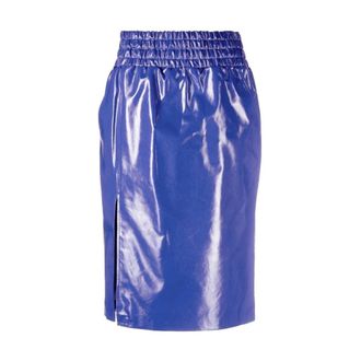 Tom Ford K&ouml;nigsblauer- hochgl&auml;nzender Midirock - - Skirts - Damen - Blau - 3XS
