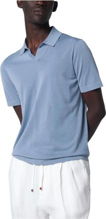Drumohr Homme, Tops, Bleu, Taille: L Polo Chemises