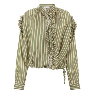 Dries Van Noten Femme, Blouses et Chemises, Vert, Taille: 40 FR Hauts