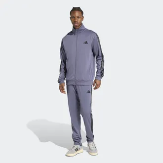 adidas Trainingsanzug ADIDAS SPORTSWEAR DAYREADY, Herren, Gr. XXL, preloved violet, Interlock, Obermaterial: 100% Polyester, Sportanz&uuml;ge Trainingsanzug, f&uuml;r 