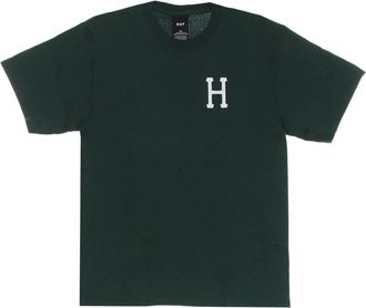 HUF Huf, Homme, Tops, Vert, Taille: S T-shirt Homme Classique Vert Fonc&eacute;