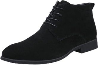 Generico Bottes courtes pour femme élégantes, bottines femme automne imperméable à talons bas, bottes souples pour femme motard basse, noir bottes femme, Noir 