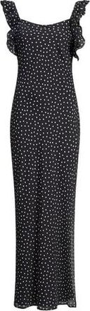 Topshop Robe longue imprim&eacute;e &agrave; pois Tsmana