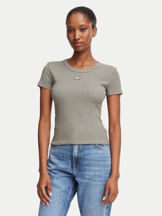 HUGO BOSS T-Shirt Easy 50523924 Gr&uuml;n Slim Fit