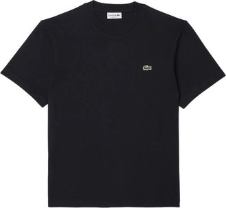 Lacoste Klassisches Baumwoll-T-Shirt mit Passform - - Tops - Herren - Schwarzk - 3XL