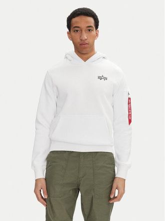 Alpha Industries Alpha Industries Sweatshirt Signature Back Print 148341 Weiß Regular Fit