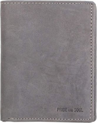 Pride and Soul Damen und Herren Geldbörse aus Echtleder im Hochformat, Portemonnaie mit 2 Scheinfächer, Münzfach und 7 Kartenfächer für EC / Kreditkarten, Geldbeutel